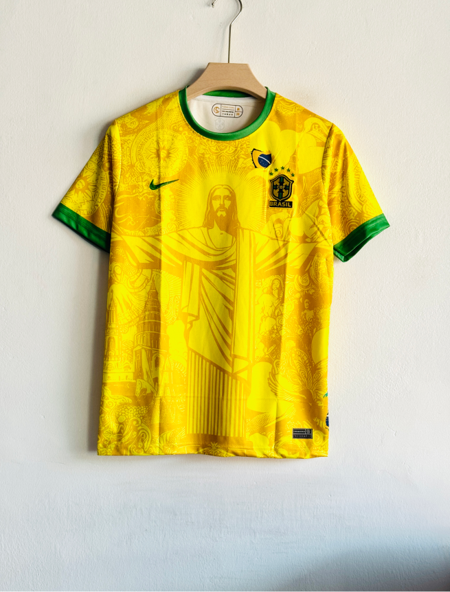 BRAZIL X CHRIST 24-25 SPECIAL EDITION HOME KIT NEYMER EMBROIDERY ...